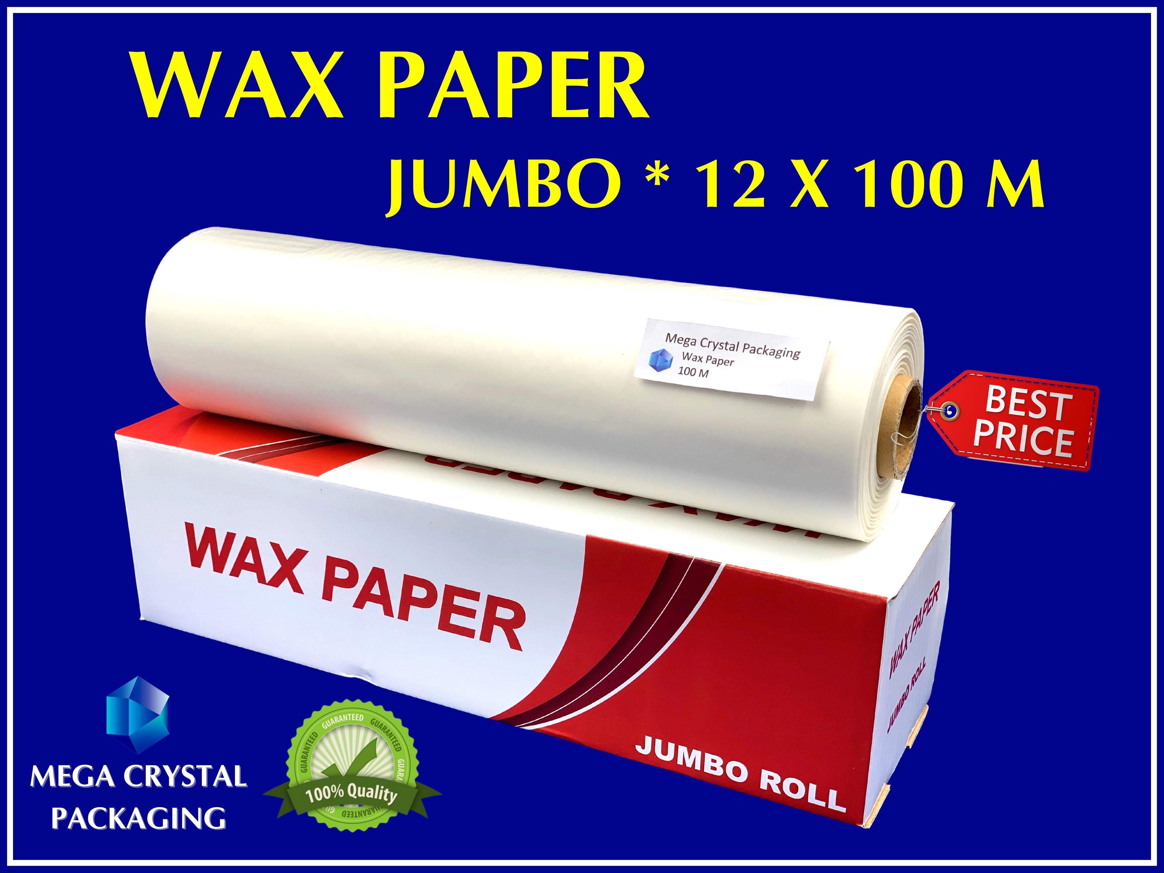 Wax Paper 12 x 100 M Jumbo Roll with Box Cutter | Lazada PH