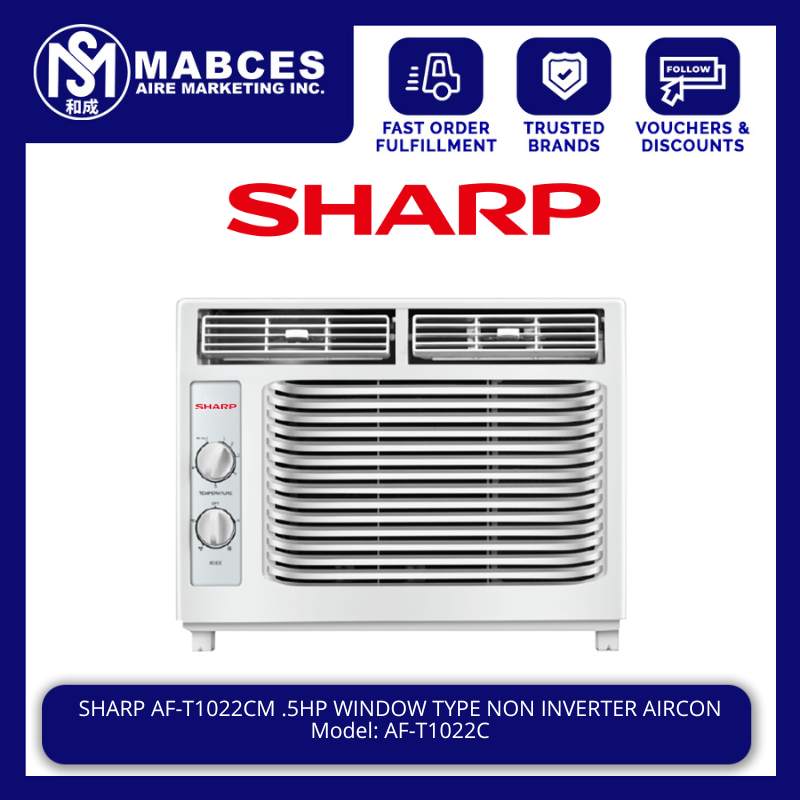 SHARP AF-T1022CM 1.0hp Window Type Aircon | Lazada PH