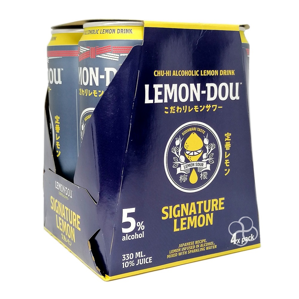 Lemon-Dou Signature Lemon Chu-Hi Alcoholic Lemon Drink 4 x 330mL ...