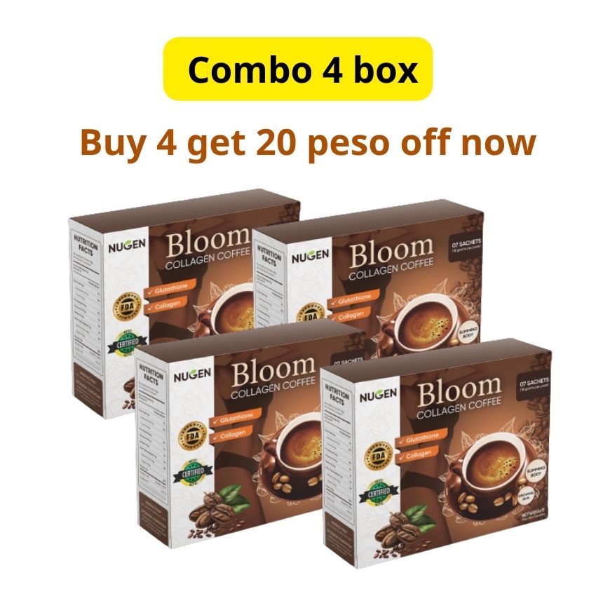 ON HAND - Nugen Bloom Collagen Coffee Drink Anti-Aging Glutathione ...