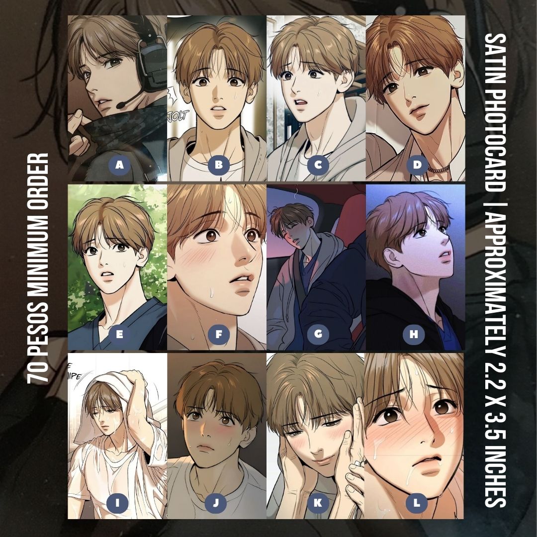 (4 pcs. SET) Jinx BL Manhwa Photocards #3 (Waterproof and Scratchproof ...