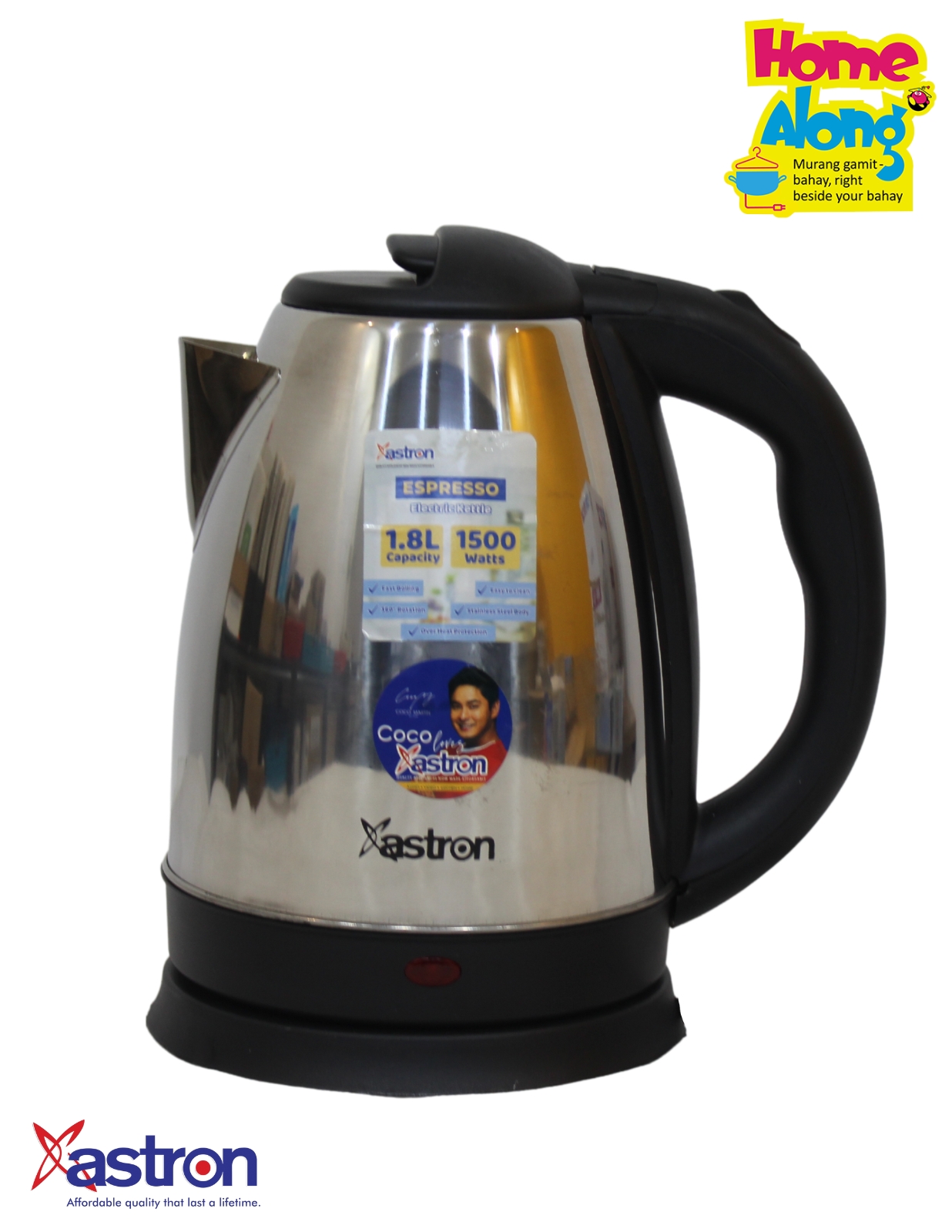 Astron 1.8L Stainless Steel Electric Kettle | Lazada PH