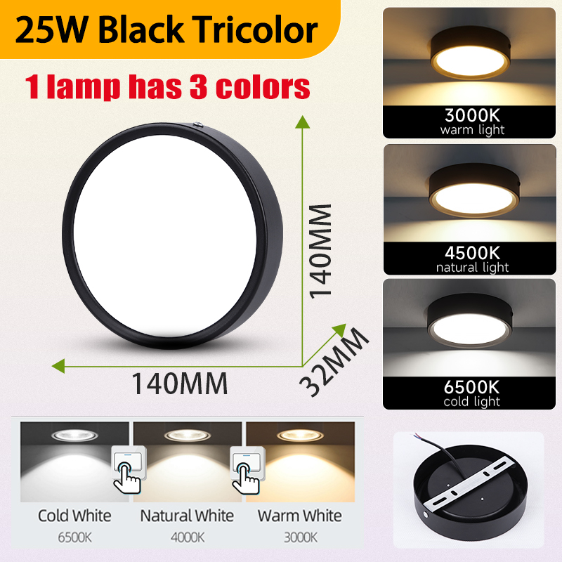 Tricolor Pin Lights Led Ceiling Lamp Surface Mounted Down Light 3 ...