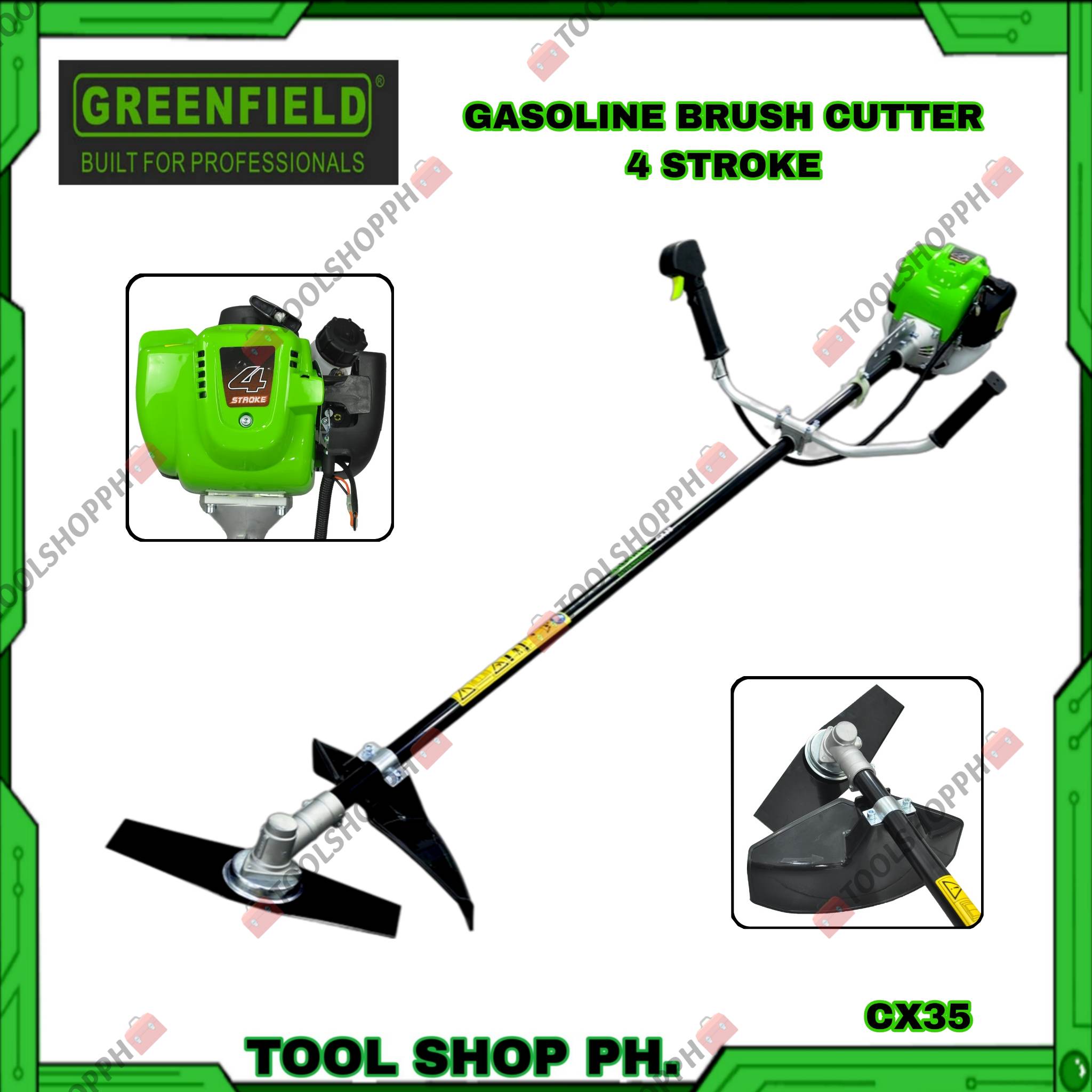 GREENFIELD 4 Stroke Brush Cutter CX35 Free Tool Set | Lazada PH