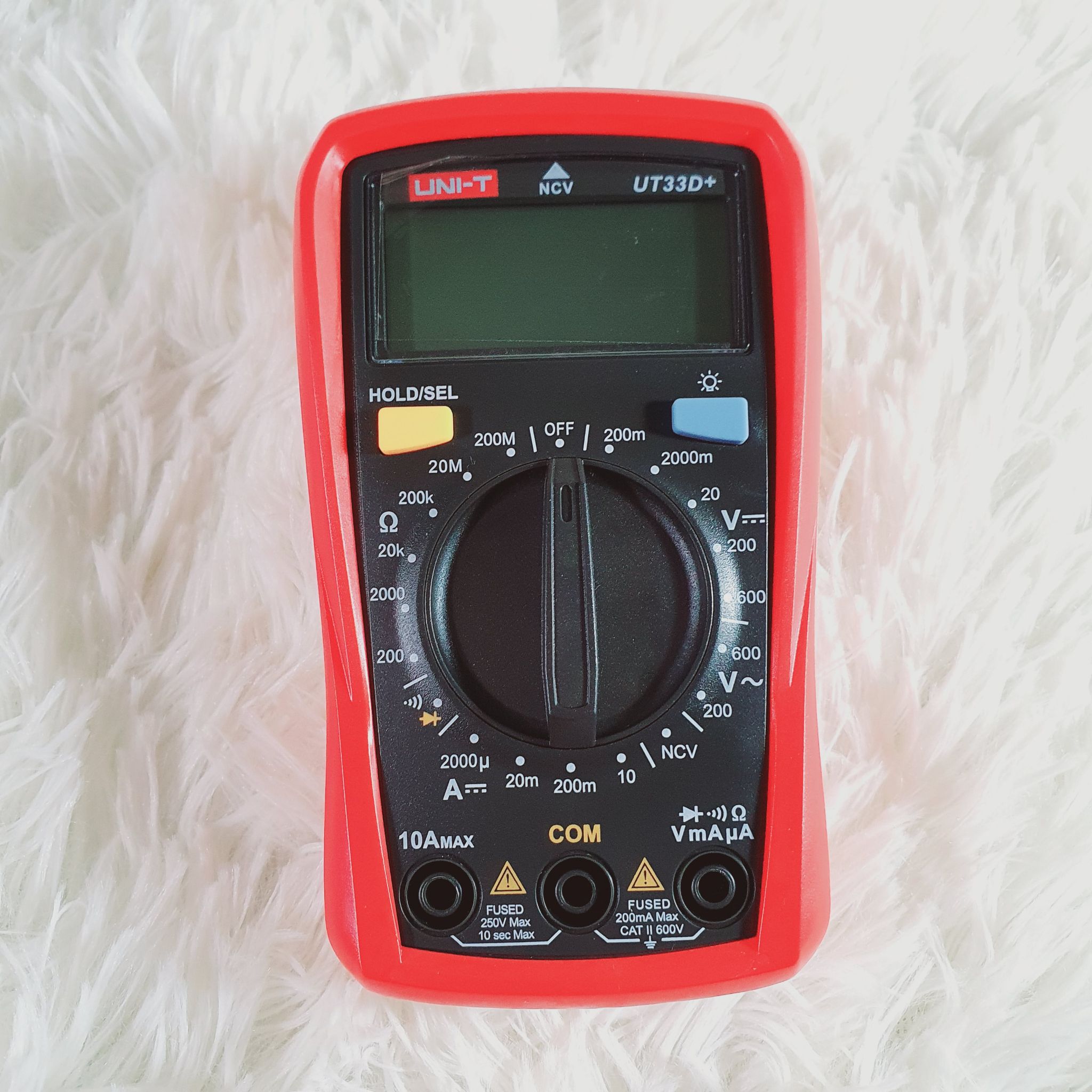 UNI-T UT33D+ Mini Digital Multimeter 600V NCV Palm Size Manual Range AC ...