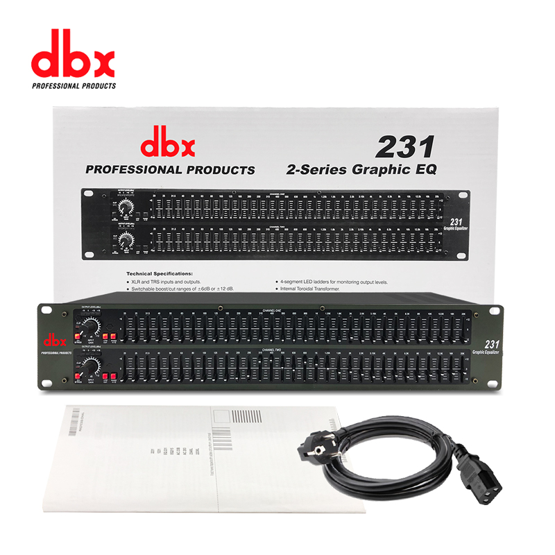 DBX Graphic Equalizer dbx 231/231S Dual channel 31 band 2-series(There ...