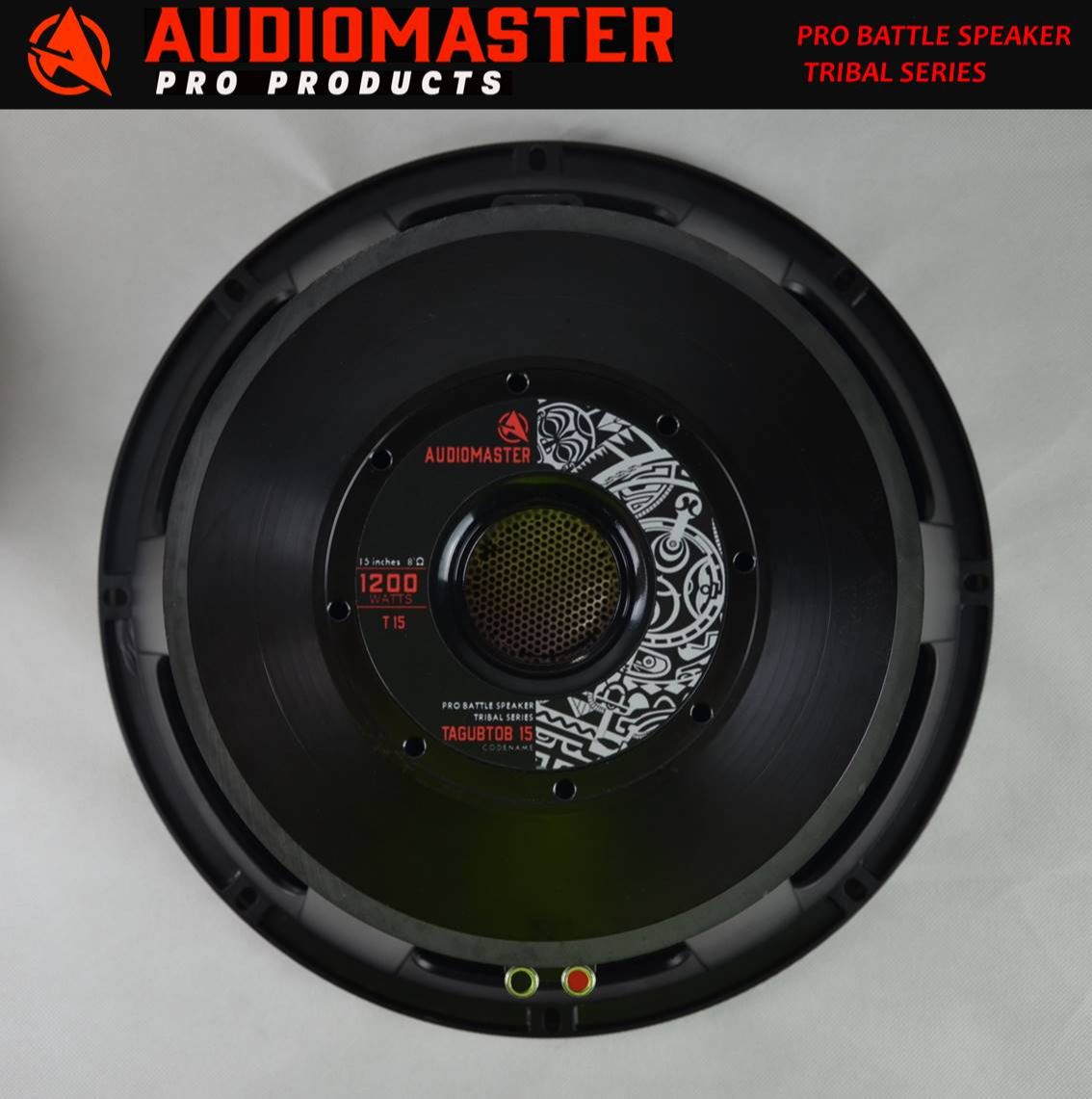 Audiomaster Pro Battle Speaker Tribal Series Tagubtob 15 / T15 subwoofer 15 inches diameter d15 ...