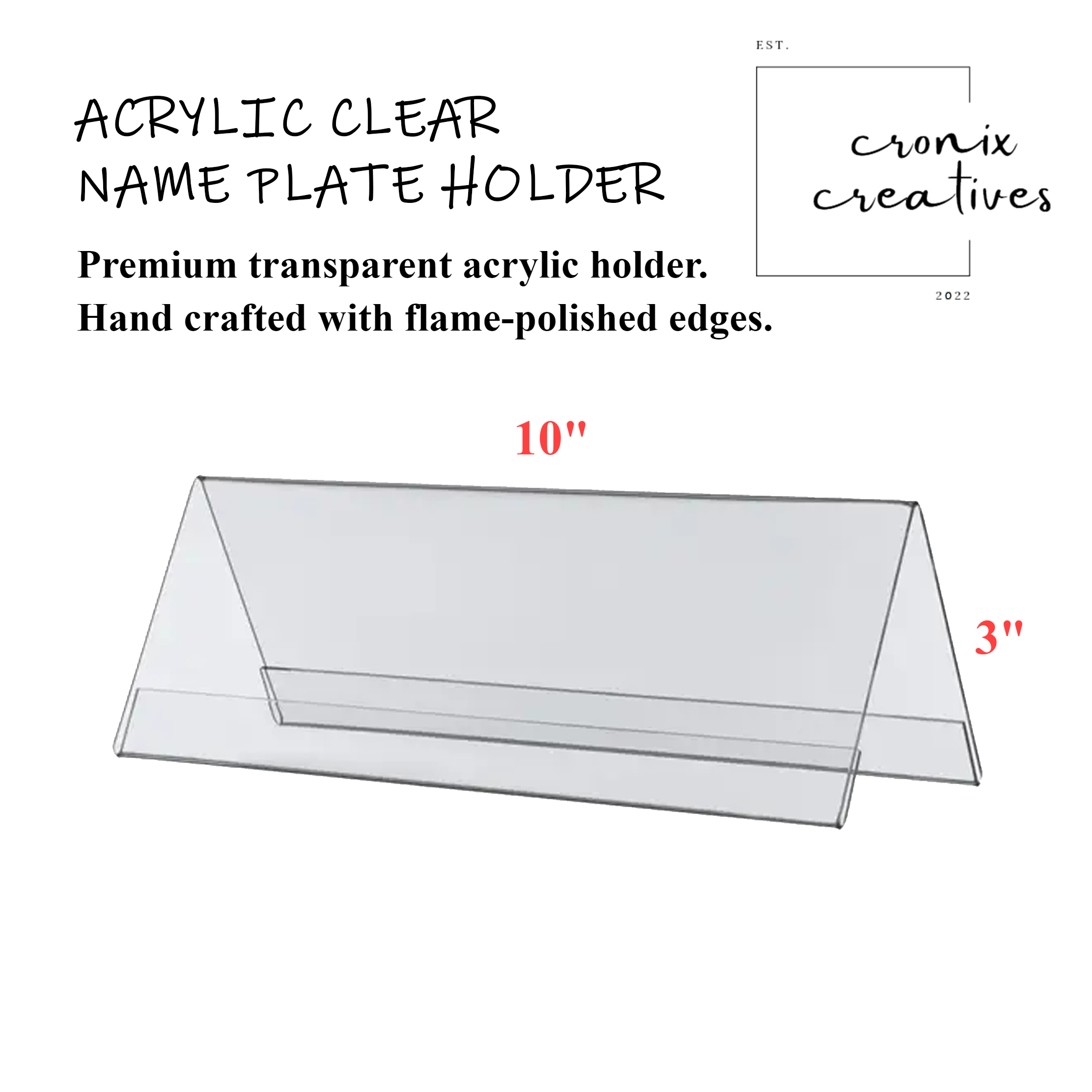Acrylic Stand Name Plate Holder at Jessie Ramirez blog