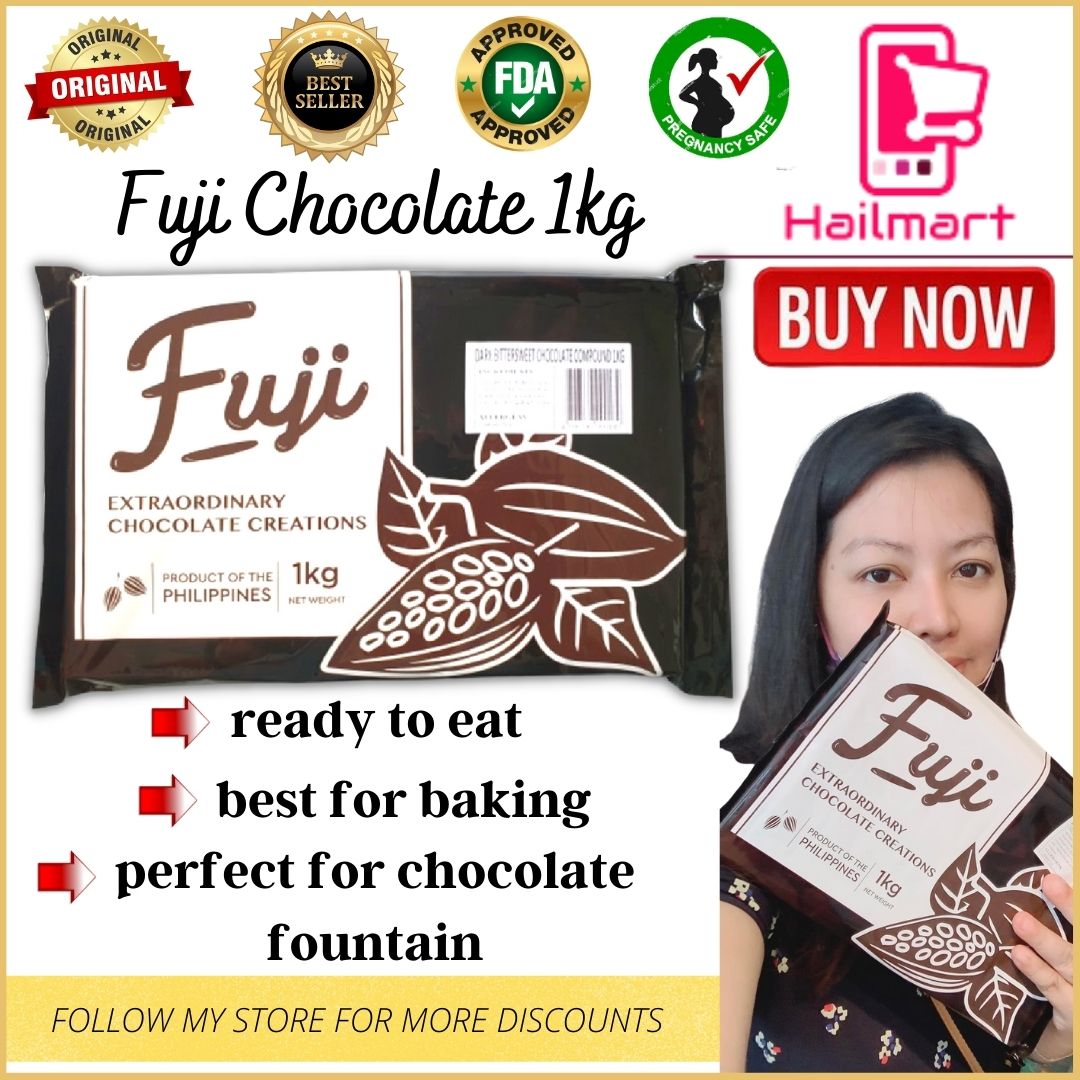 Fuji Chocolate Bar 1kg Dark Bittersweet Compound, Ready to eat, Best ...