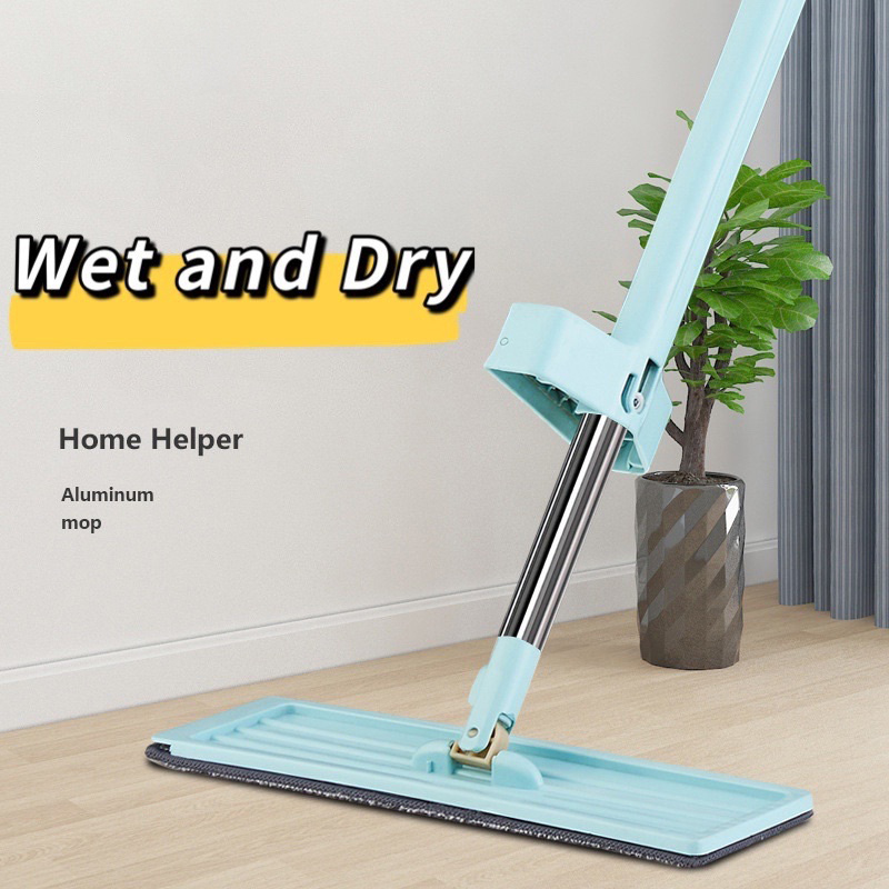 360 Rotation Flat Mop Floor Cleaning Microfiber Squeeze Mop Floor Clean Automatic Dehydration ...