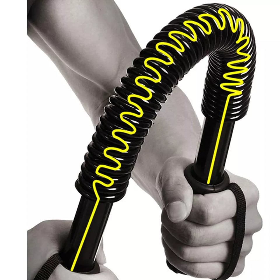 Power Twister Flexible Strength Chest Arm Rod Exerciser Hand Gripper ...