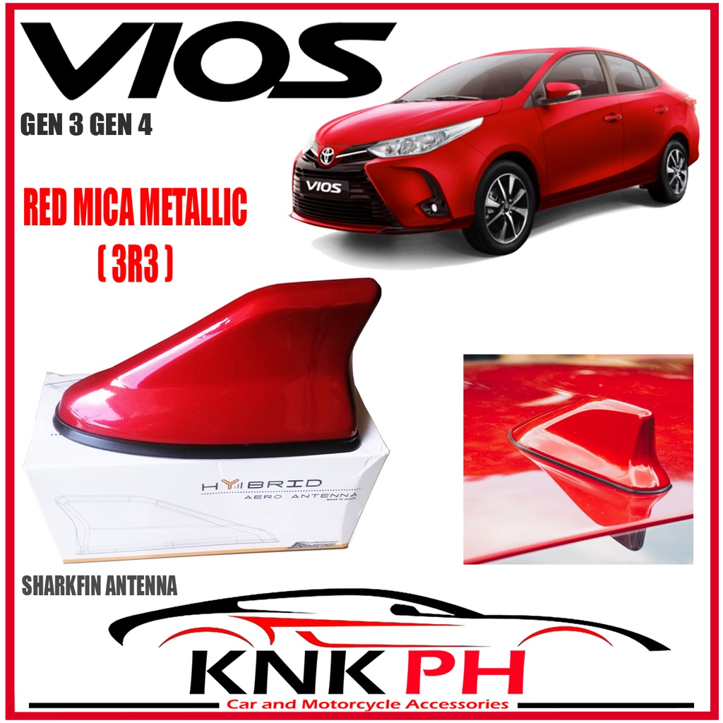 Toyota Vios Gen3 and Gen4 Red Mica Metallic 3R3 Hybrid Universal ...