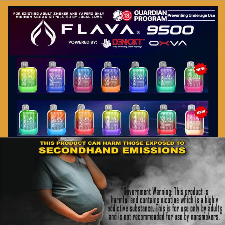 【Authentic Store】 ۩ FLAVA OXBAR 9500 PUFFS WITH FREE LANYARD | Lazada PH