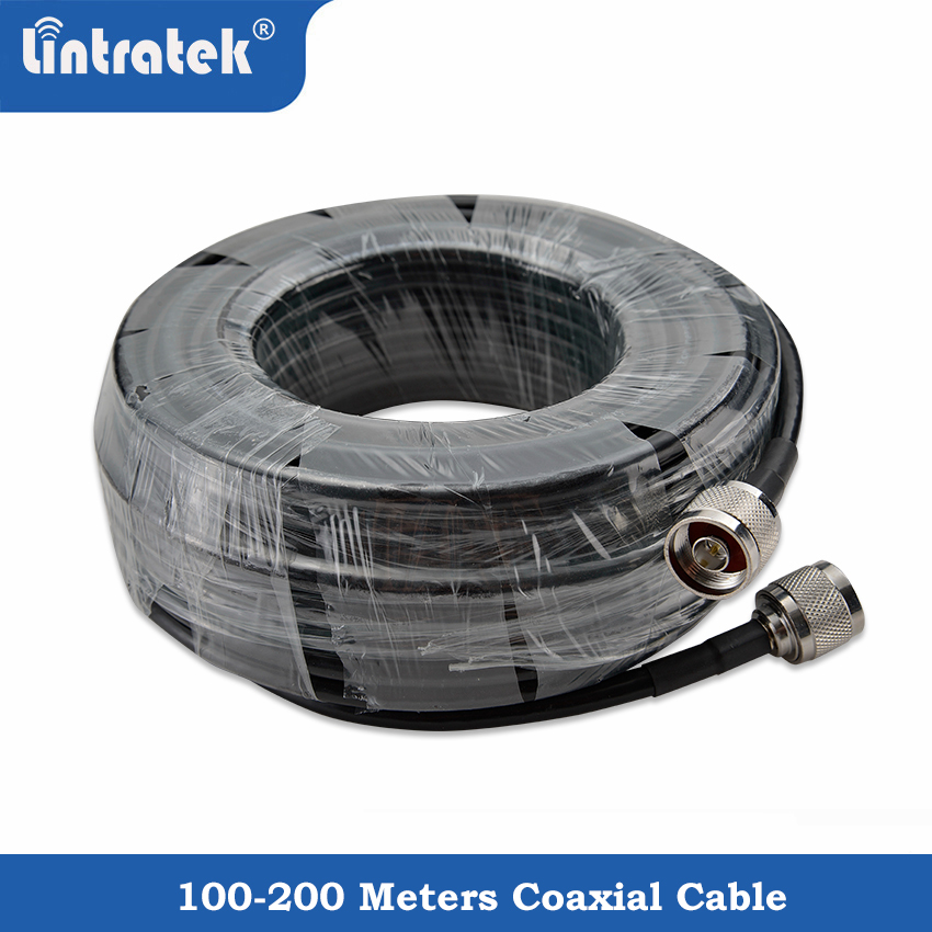 Lintratek 100-200 Meter Cable Coaxial RG6 Cable N Male To N Male ...