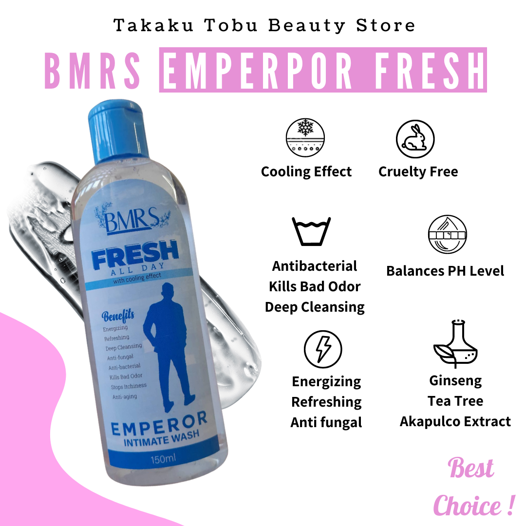 NEW PACKAGING!!! ORIGINAL BMRS Fresh All Day EMPEROR INTIMATE WASH ...