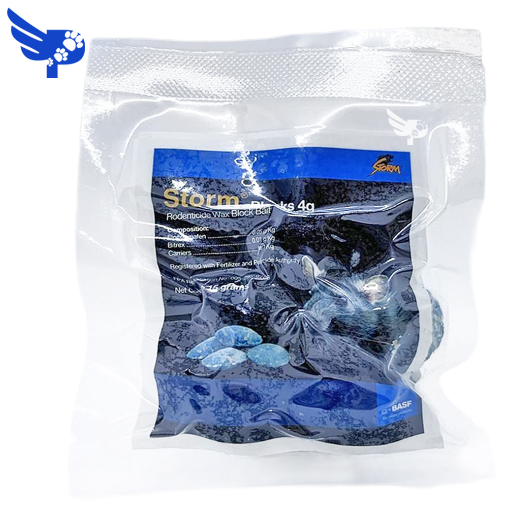 Storm Blocks 15g - 4-6pcs per pack - Rodenticide Wax Block Bait ...