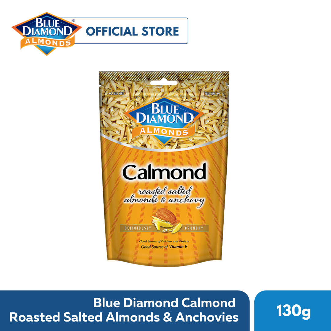 Blue Diamond Calmond Roasted Salted Almonds & Anchovies 130g | Lazada PH