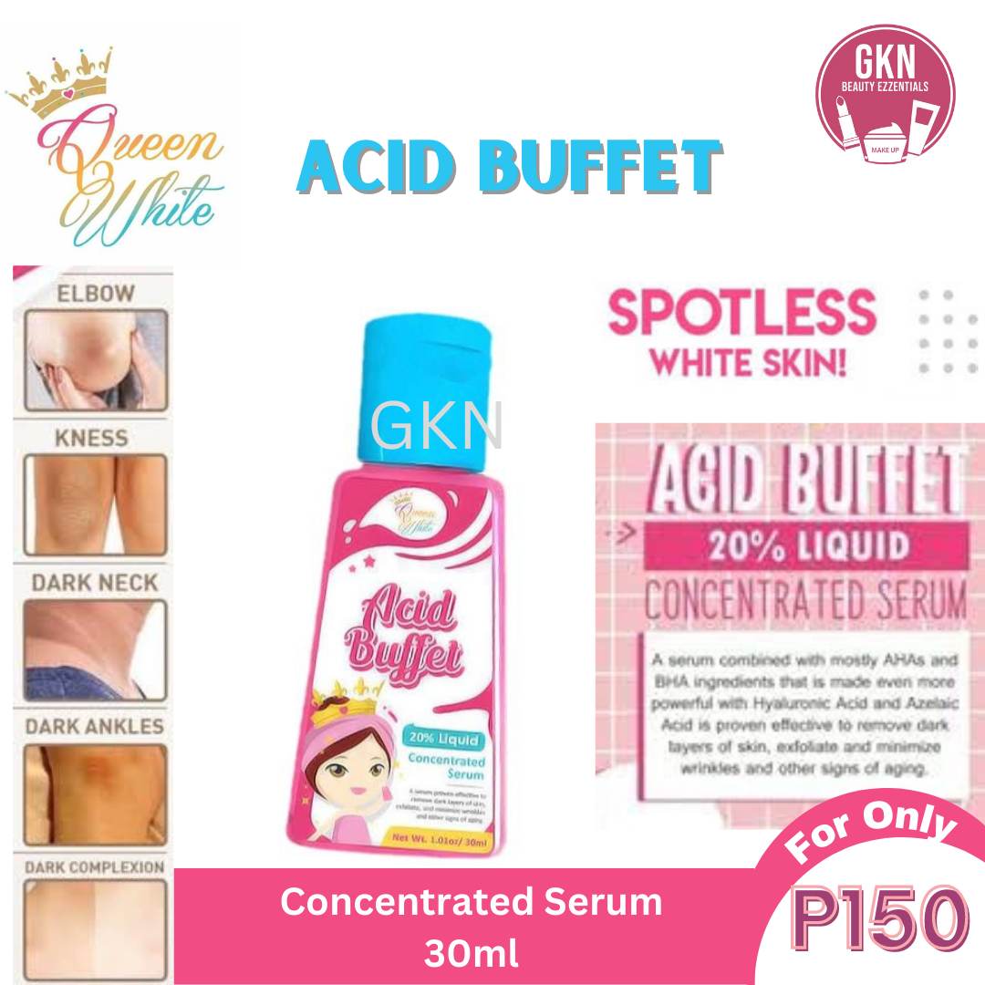 Acid Buffet Concentrate All in One Serum with AHA + BHA by Queen White ...