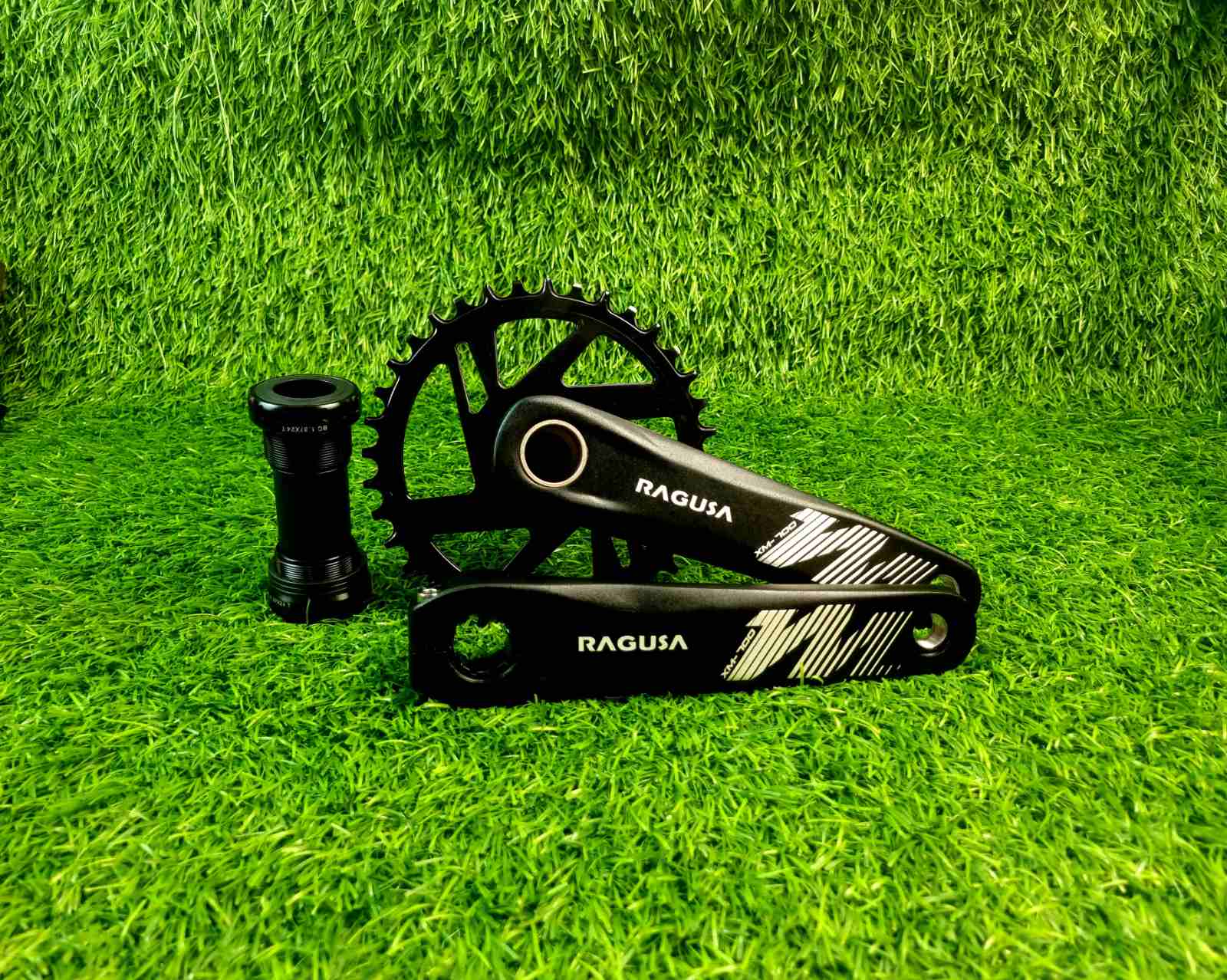 GBBS Ragusa XM800 1x Hollowtech Bicycle Crank Alloy Mountain Bike MTB ...