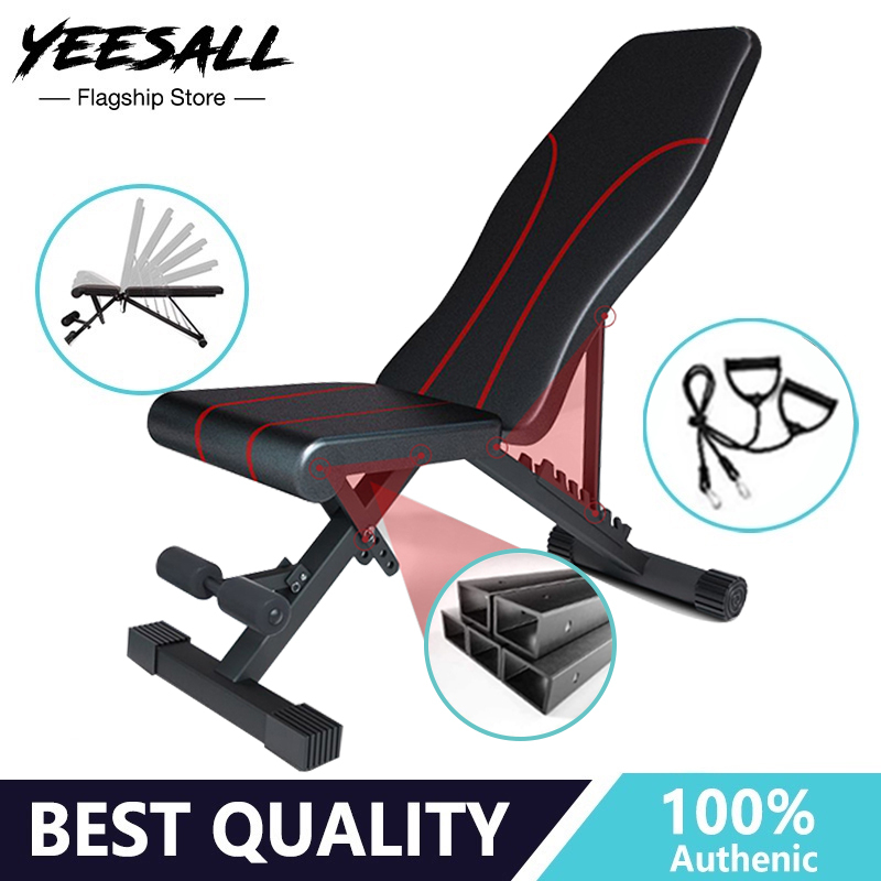 Folding dumbbell bench Indoor exercise fitness training Sit-up exercise ...