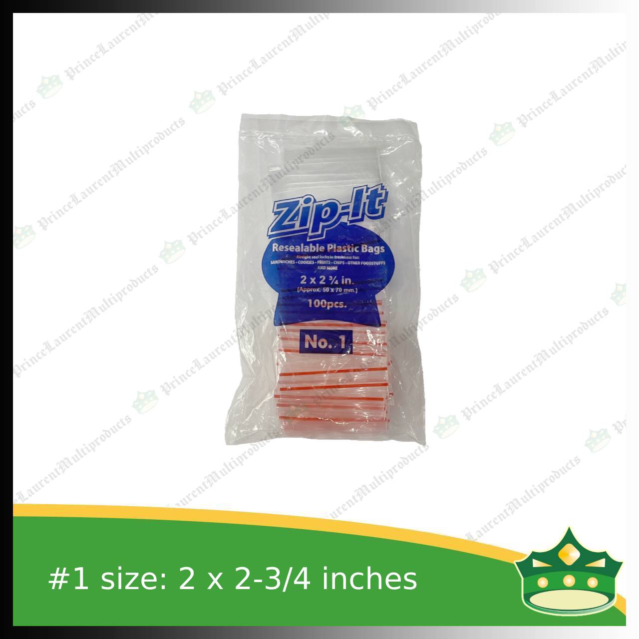 [100 pcs] Zip-It resealable plastic bag self locking plastic bag (small ...