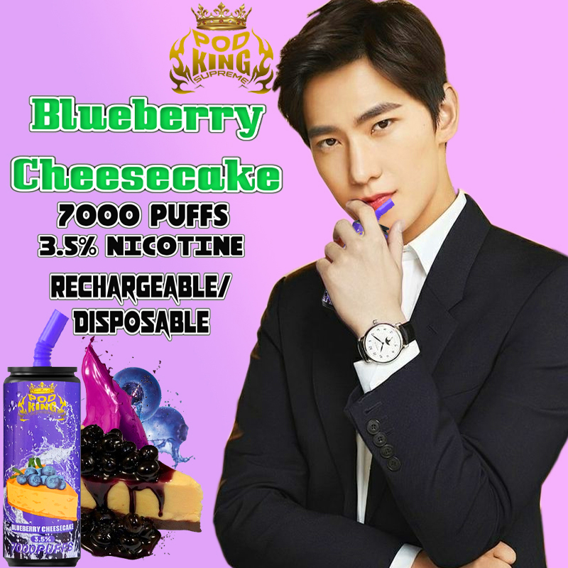 POD KING SUPREME Rechargeable Disposable PUFF PLUS 7000 Puffs ...