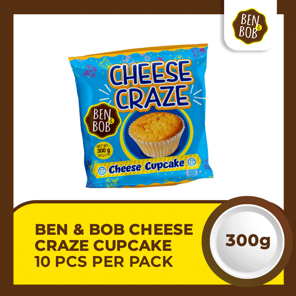Ben & Bob Cheese Craze Cupcake - 10pcs per pack | Lazada PH
