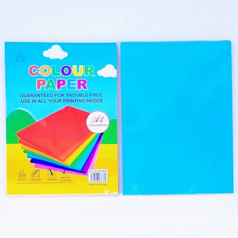 A4 COLOR PAPER 100sheets (210X297mm) Assorted color Art paper | Lazada PH