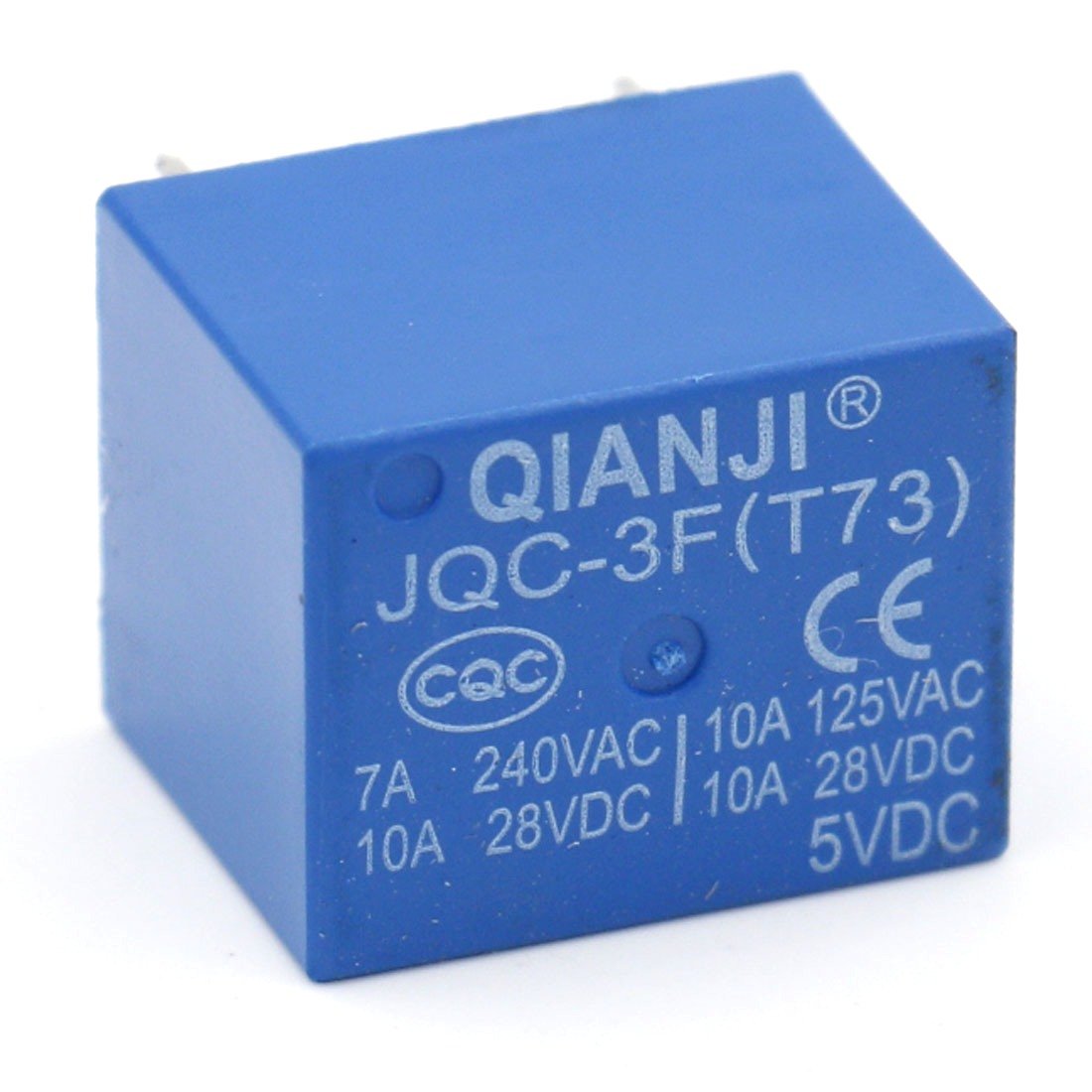 PCB Power Relay QIANJI JQC-3F (T73) 5VDC SPDT 7A 250VAC 10A 125VAC ...