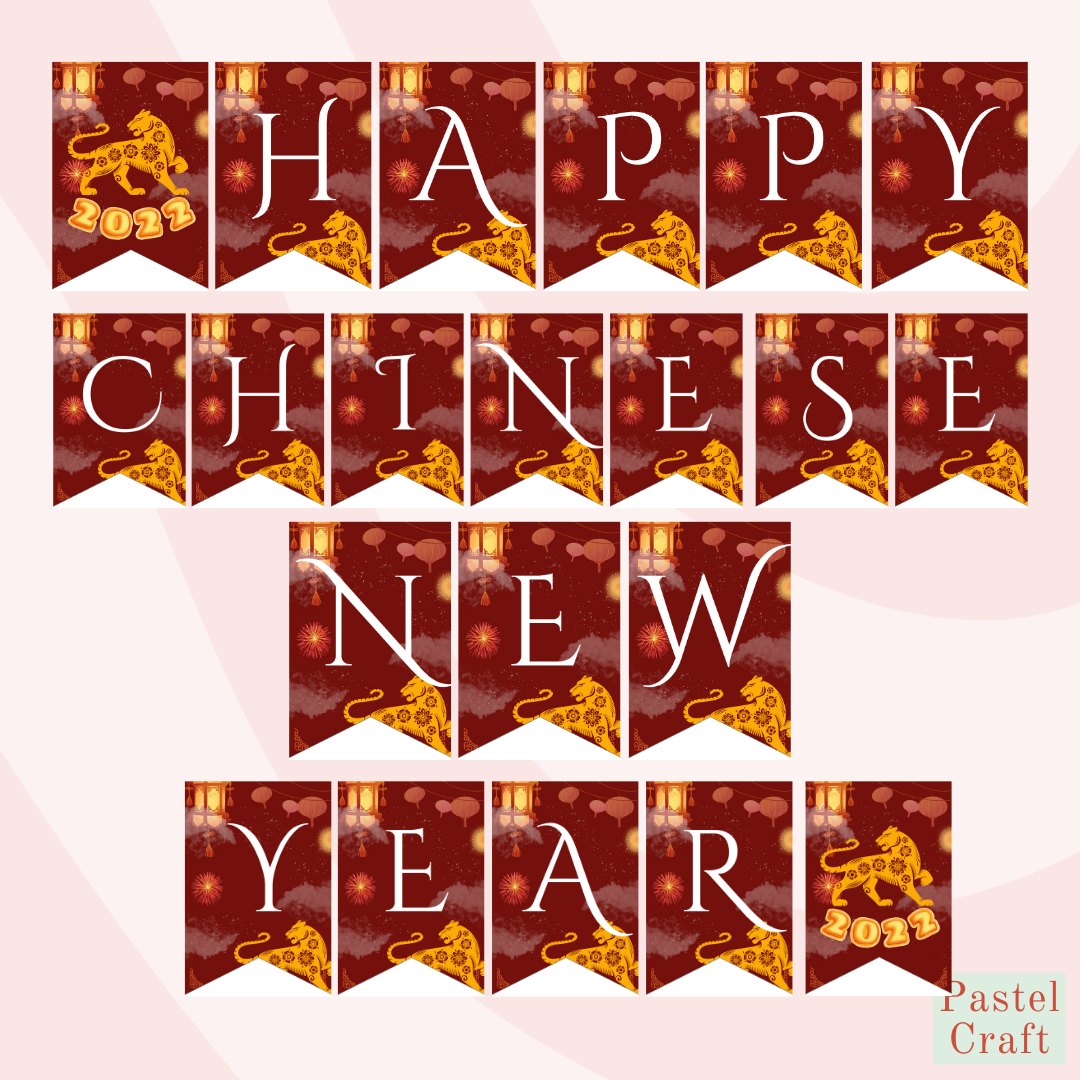 Chinese New Year Customized Party Banner / Banderitas / Bunting | Lazada PH
