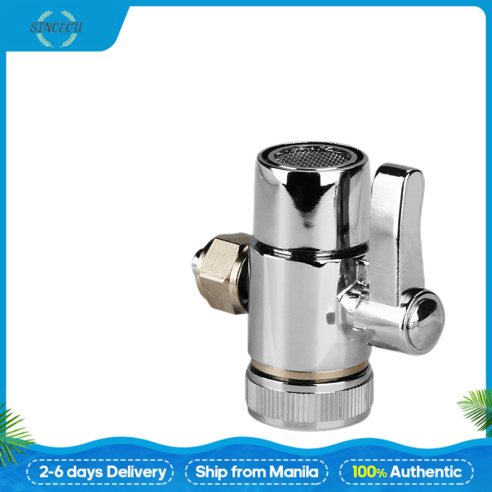 Three-Way Shunt Faucet Shunt Adapter Water Filter 1 Way Diverter 3/8 ...