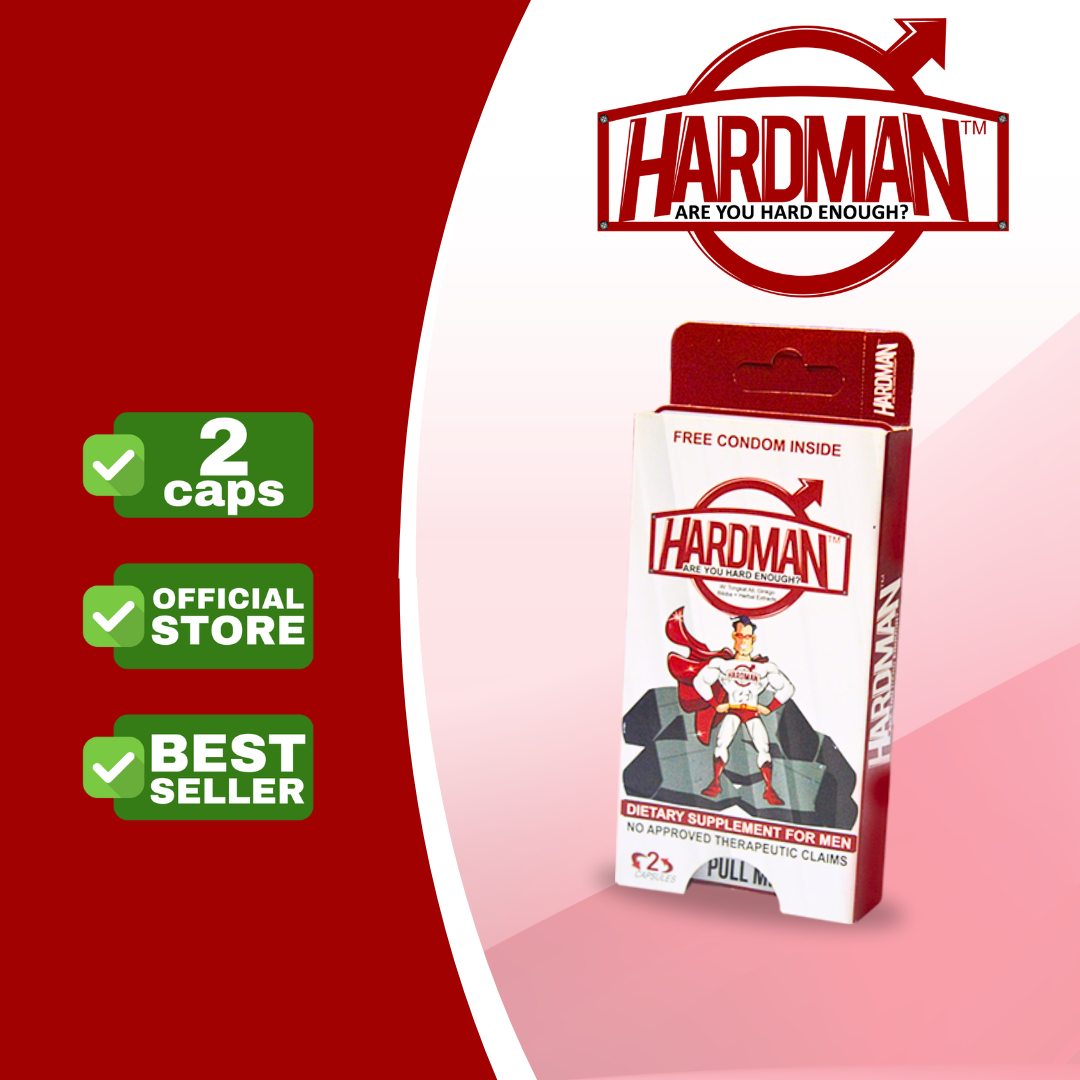 Hardman Men's Supplement 490mg 2 capsules with FREE Condom per Flap ...