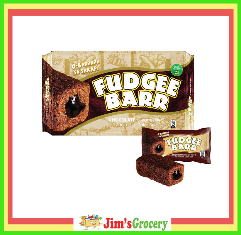 JDL FUDGEE BARR CHOCOLATE CREAM FILLED CAKE BAR 10'S (1 PACK) | Lazada PH