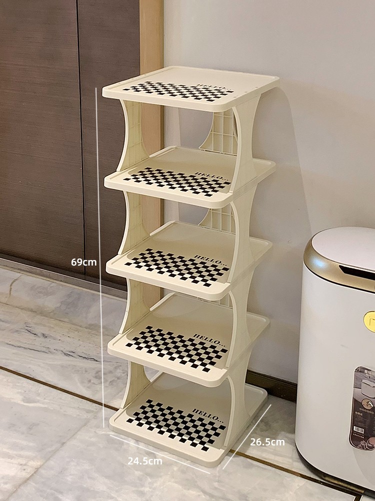 DEEYO Diy Simple Shoe Rack Multi-layer Plastic Easy To Assemble Dormitory Shoe Cabinet Stackable ...