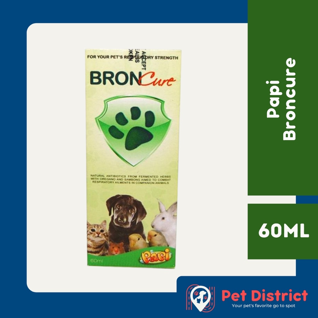 PAPI BRONCURE Cough and Cold for dogs/cats 60ML | Lazada PH