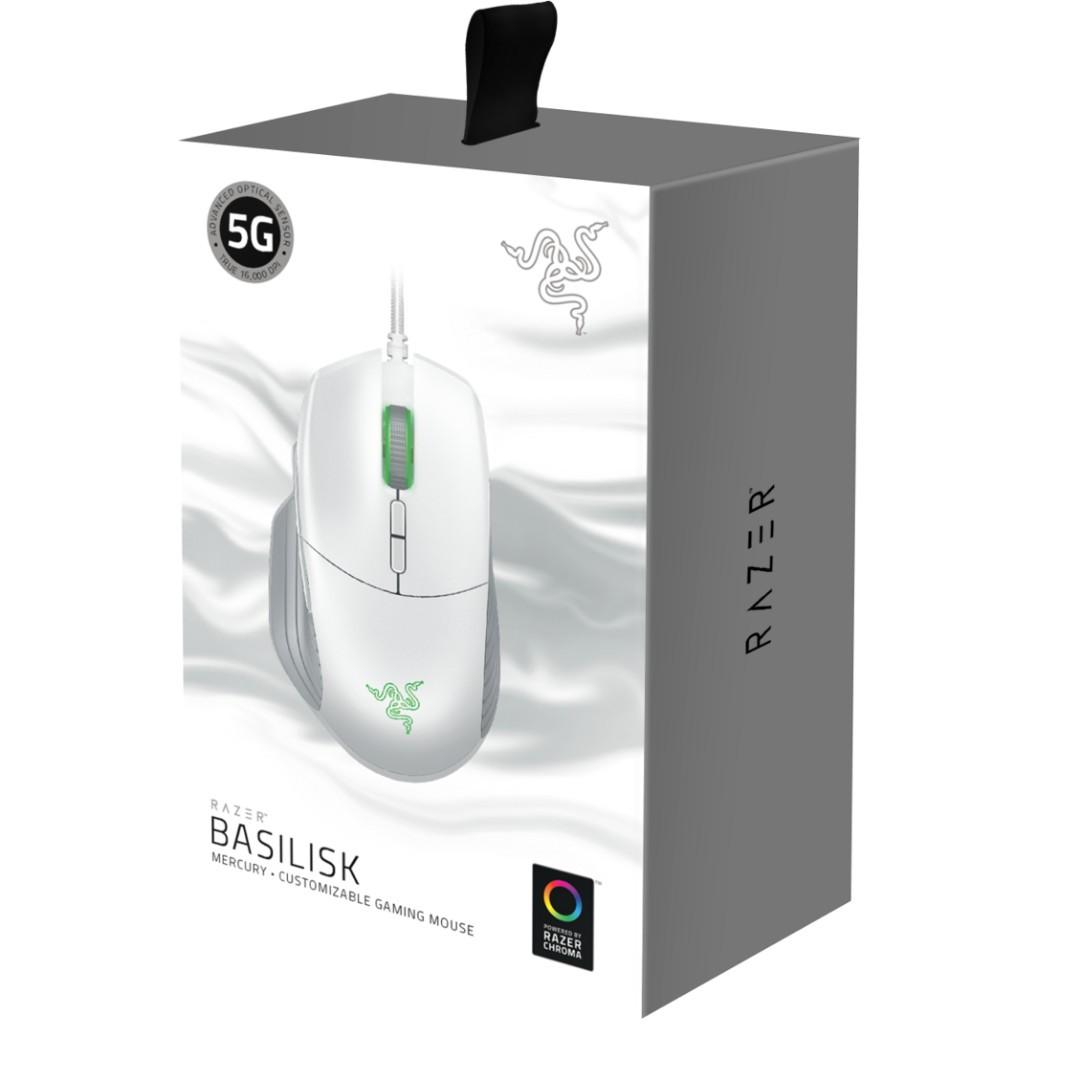 Razer Basilisk (Mercury White) Customizable Gaming Mouse | Lazada PH