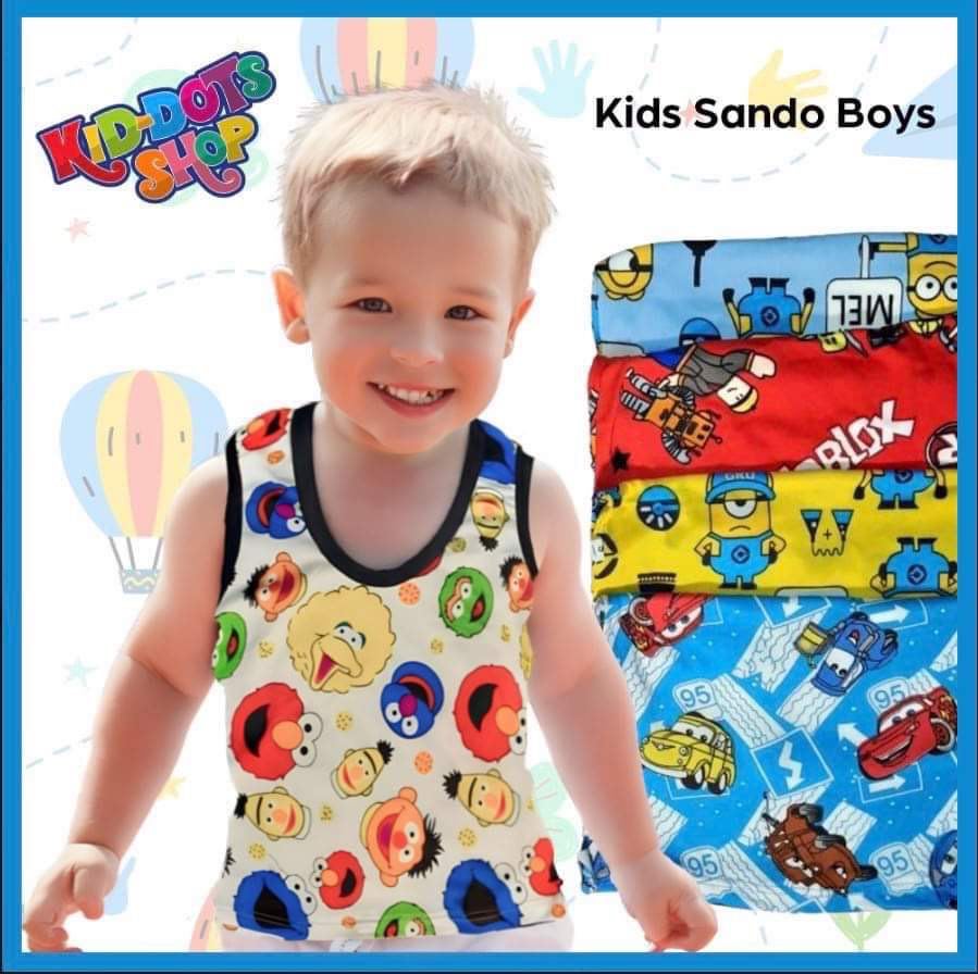 Cartoon Kingdom: Assorted Boys' Sando - Perfect for Ages 1-12! | Lazada PH