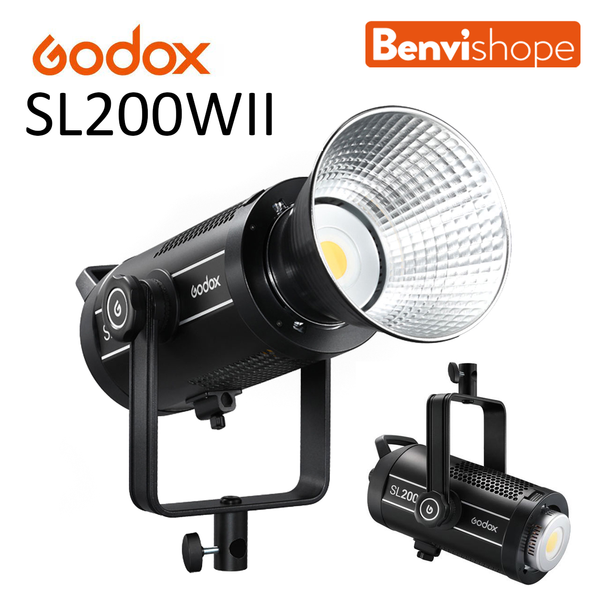 Godox SL200WII,SL200W II SL-200WII 200W Bowens Mount Daylight Balanced ...