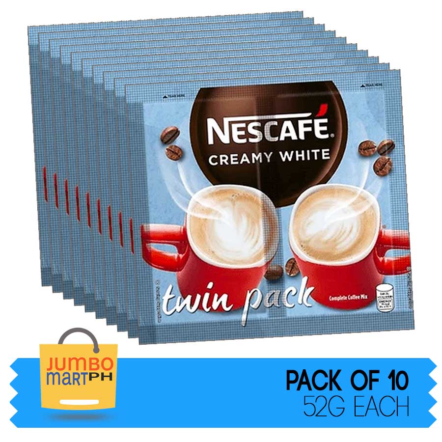 NESCAFE CREAMY WHITE COFFEE TWIN PACK 52G / PACK OF 10 | Lazada PH