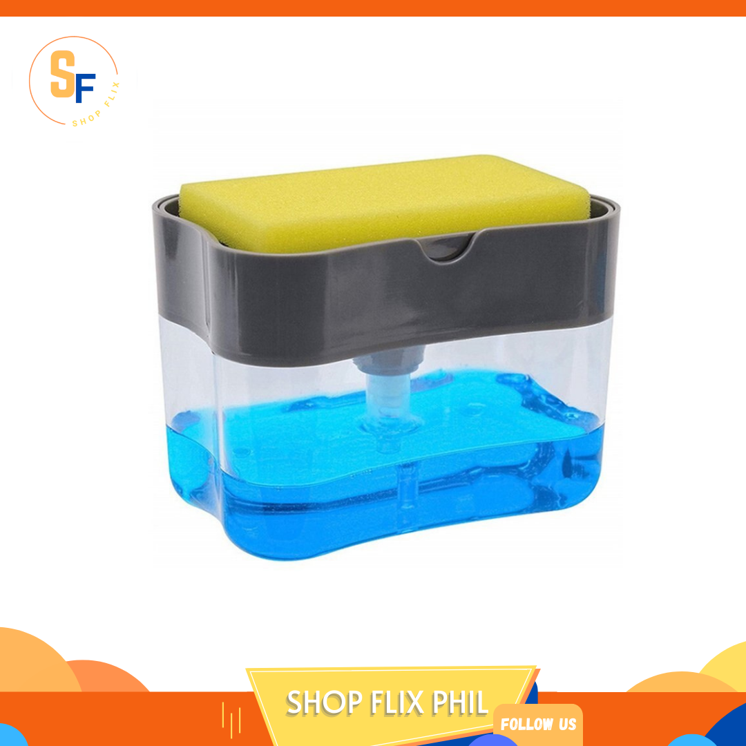 SHOP FLIX PHIL 2-in-1 Manual Dishwashing Liquid Soap Pump Dispenser and ...