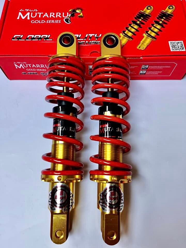 MUTARRU 270mm DUAL SHOCK ABSORBER for YAMAHA AEROX/NMAX v2/NOUVO (GOLD ...