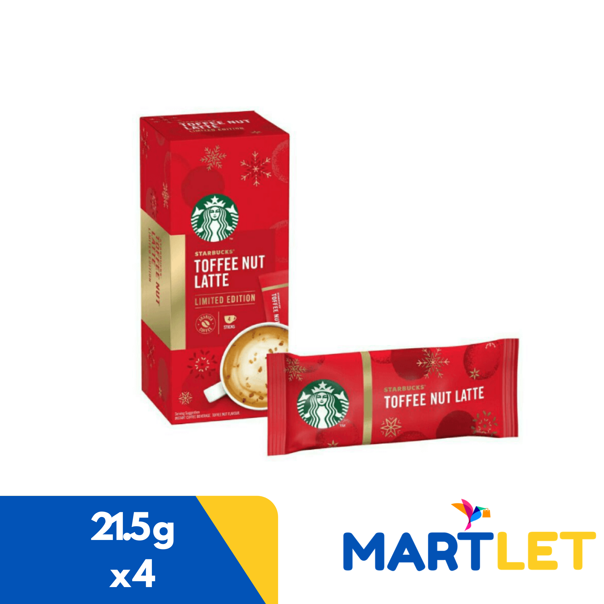 Starbucks Toffee Nut Latte Limited Edition, 21.5g x 4 sachets | Lazada PH