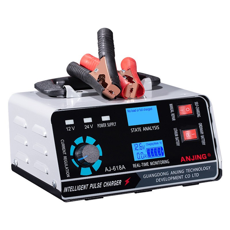 ANJING 400W Car Battery Charger 12V/24V Smart Pulse Repair Fast ...
