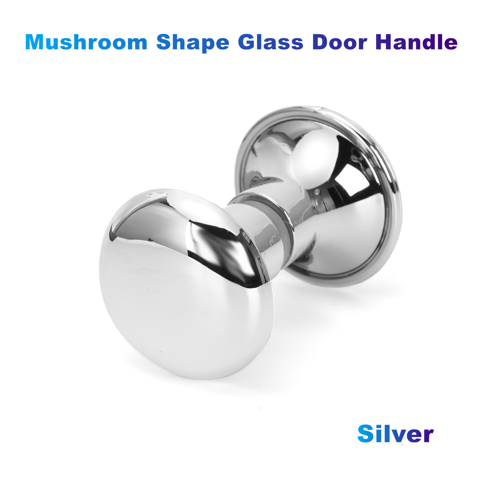 Mushroom Shape Glass Door Handle Mirror Silver(Plastic ABS) for ...