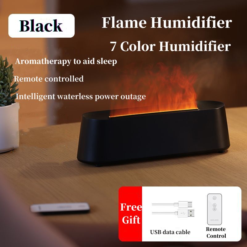 Simulation flame diffuser for home desktop colorful flame humidifier ...