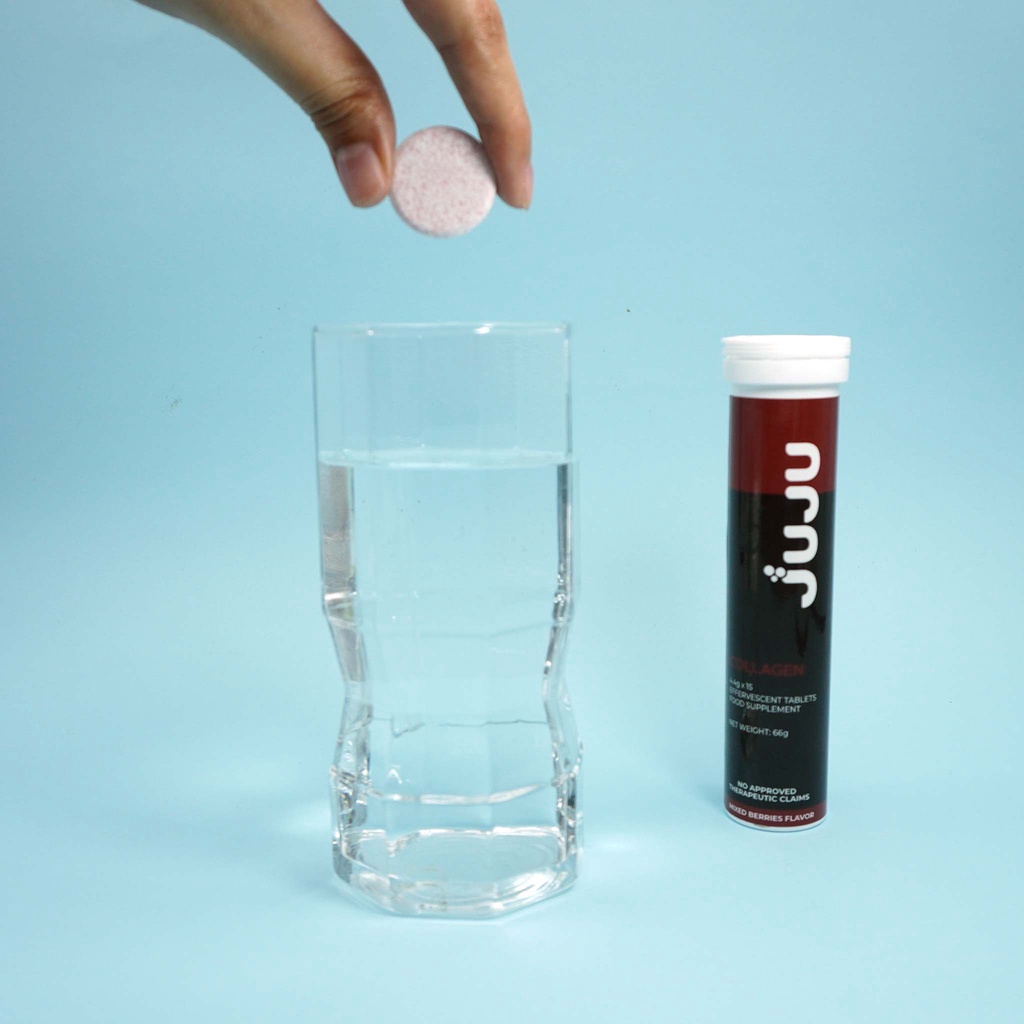 Health food JUJU Collagen plus Vitamin C : Effervescent 60 Tablets ...