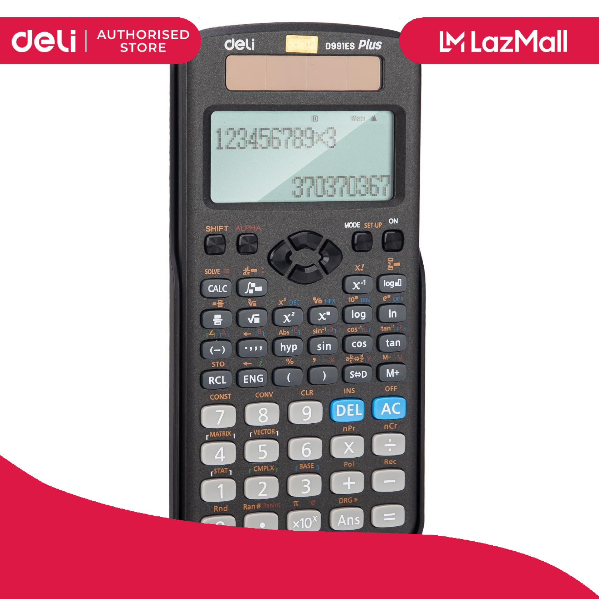 Deli Scientific Calculator White And Black 417 Functions D991ES Deli Scientific Calculator White And Black 417 Functions D991ES