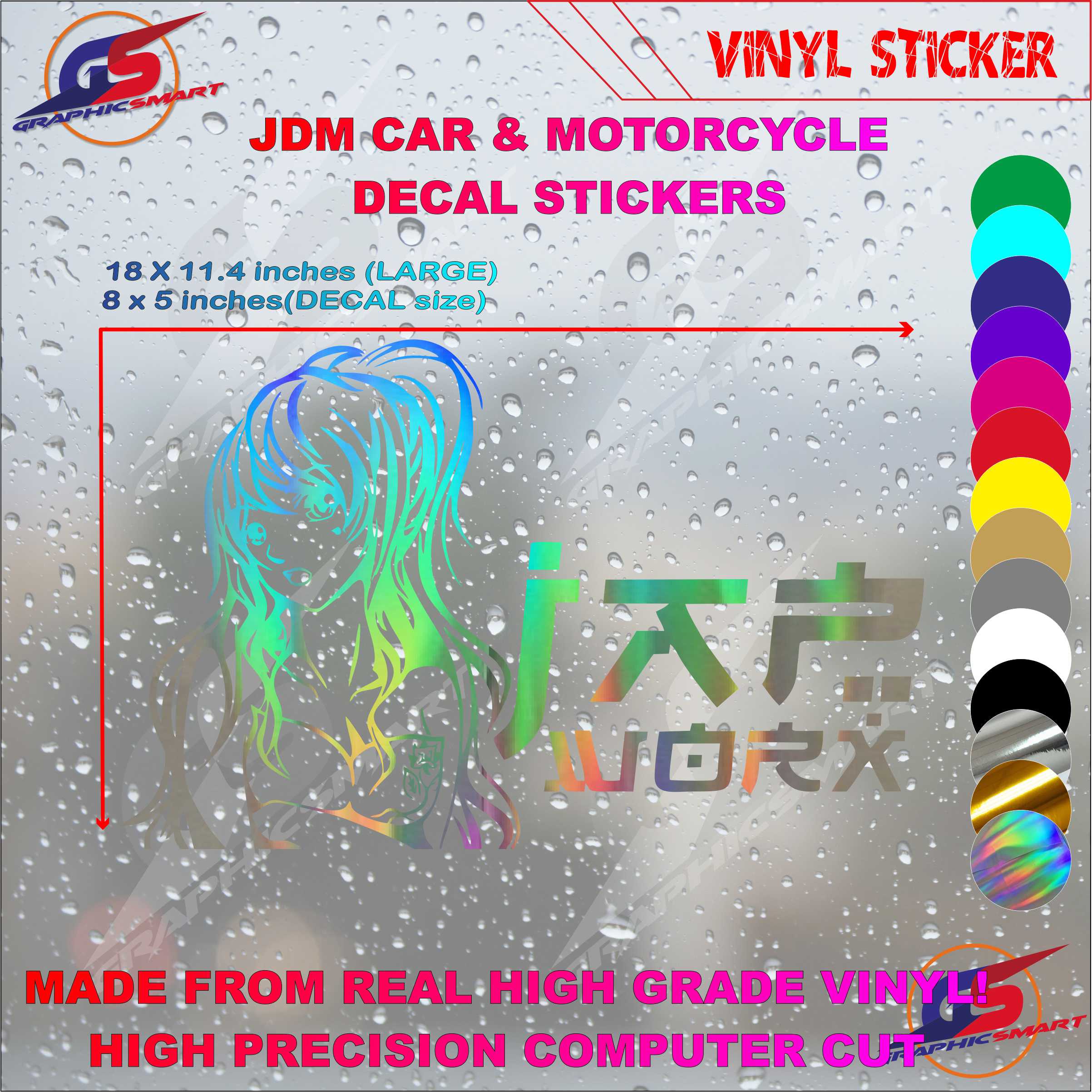 JDM Jap Worx Sticker Vinyl Decal For All Vehicles High Quality | Lazada PH