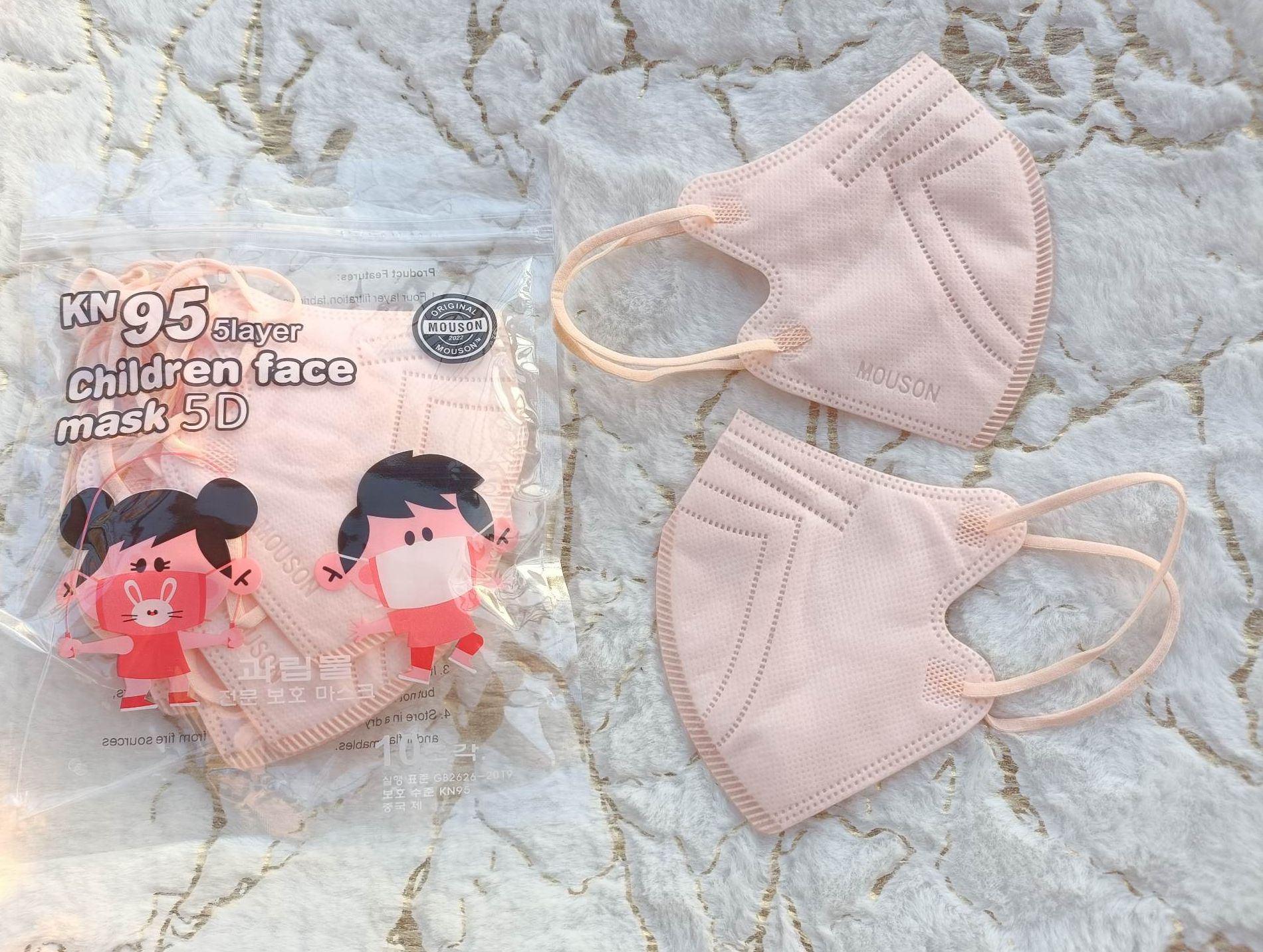 KN95 MOUSON BRAND FOR KIDS Face Mask 5ply Assorted Color/Kids 5D ...