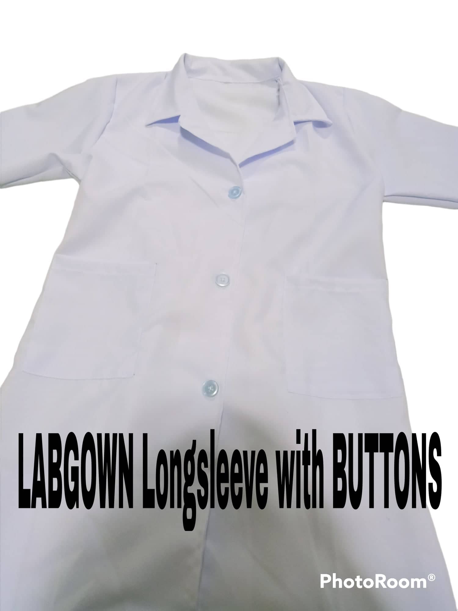 Labgown katrina fabric with 2 pocket and velcro / buttons opening ...